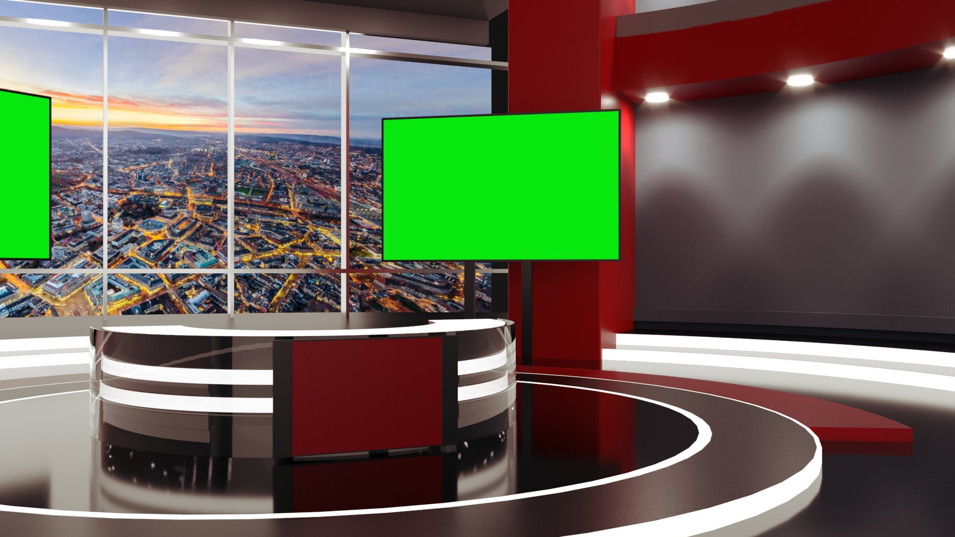 News Virtual Set 3D Model - TurboSquid 1847743