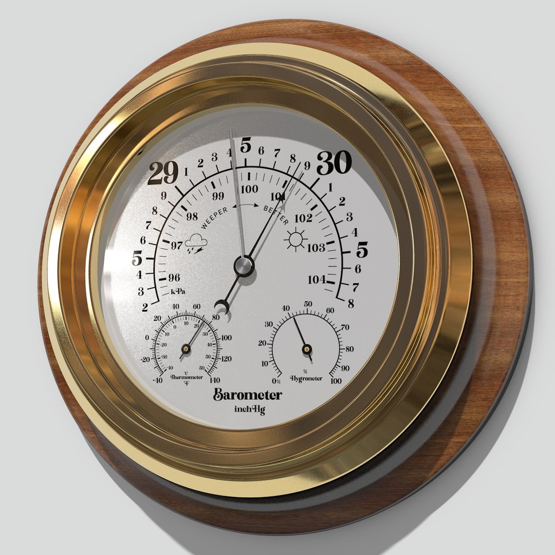 Barometer Model - TurboSquid 2381469
