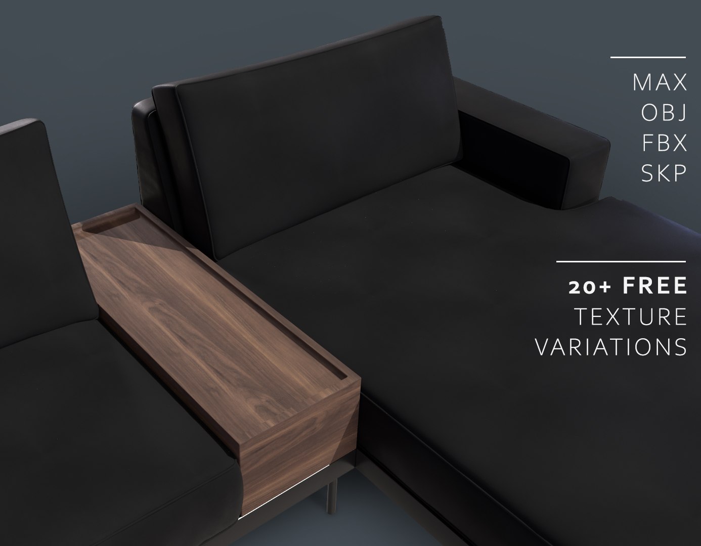 Luxury Modern Corner Sofa - S007 3D Model - TurboSquid 1769947
