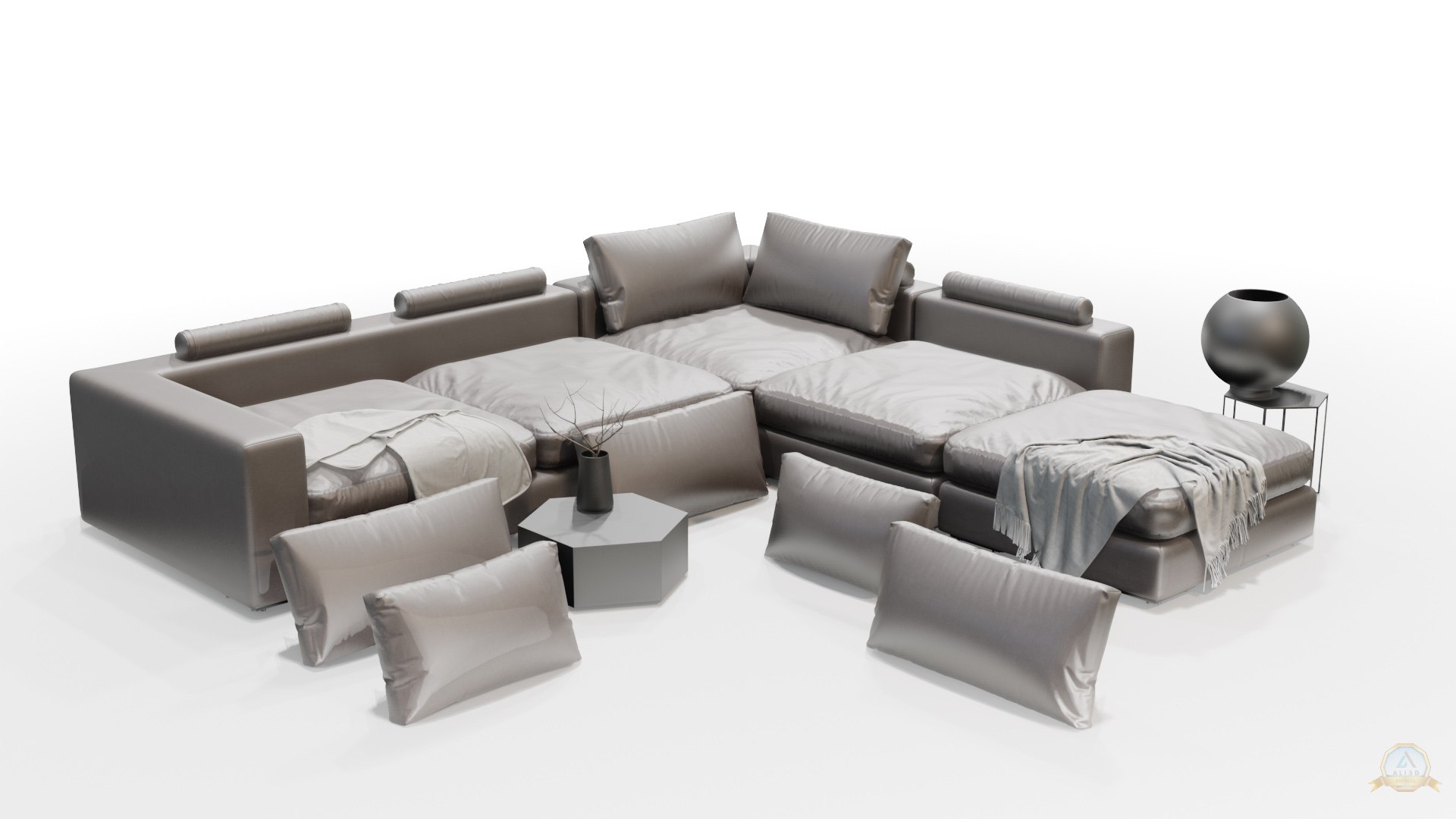 Sofa Couch Living Area Interior Design 3D Model - TurboSquid 2080702