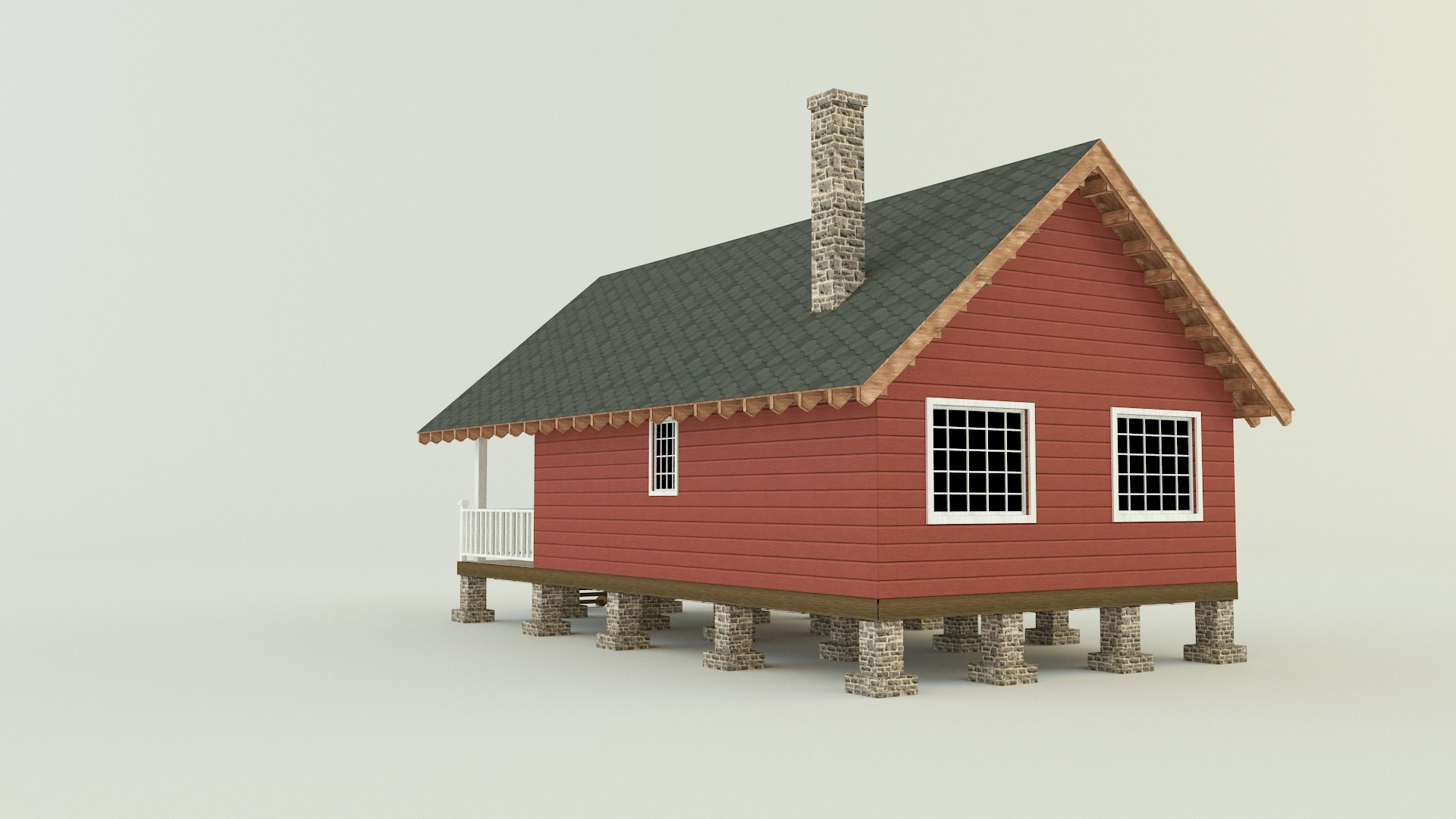 3D Guest House Model Model - TurboSquid 2306989