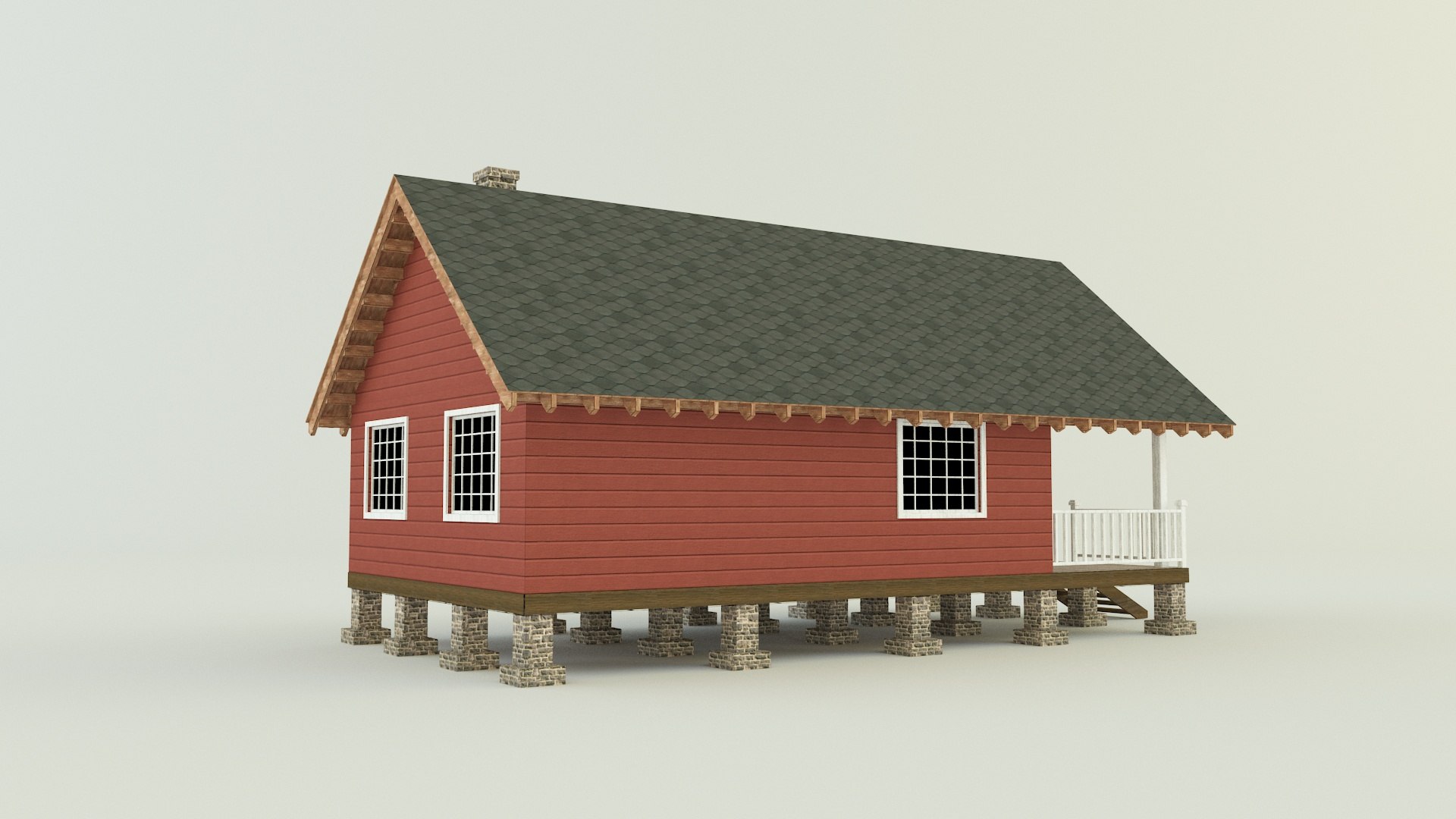 3D Guest House Model Model - TurboSquid 2306989