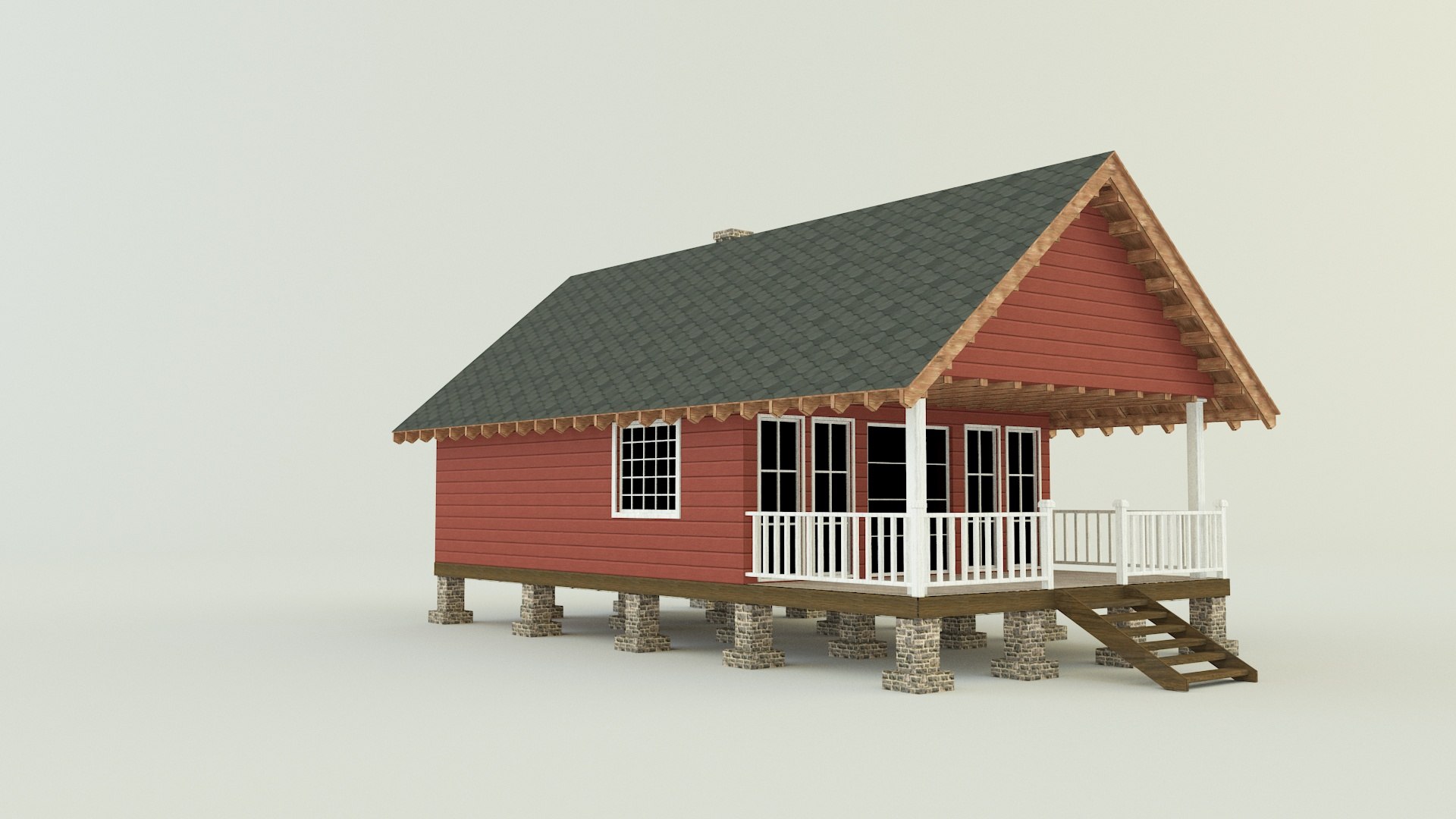 3D Guest House Model Model - TurboSquid 2306989