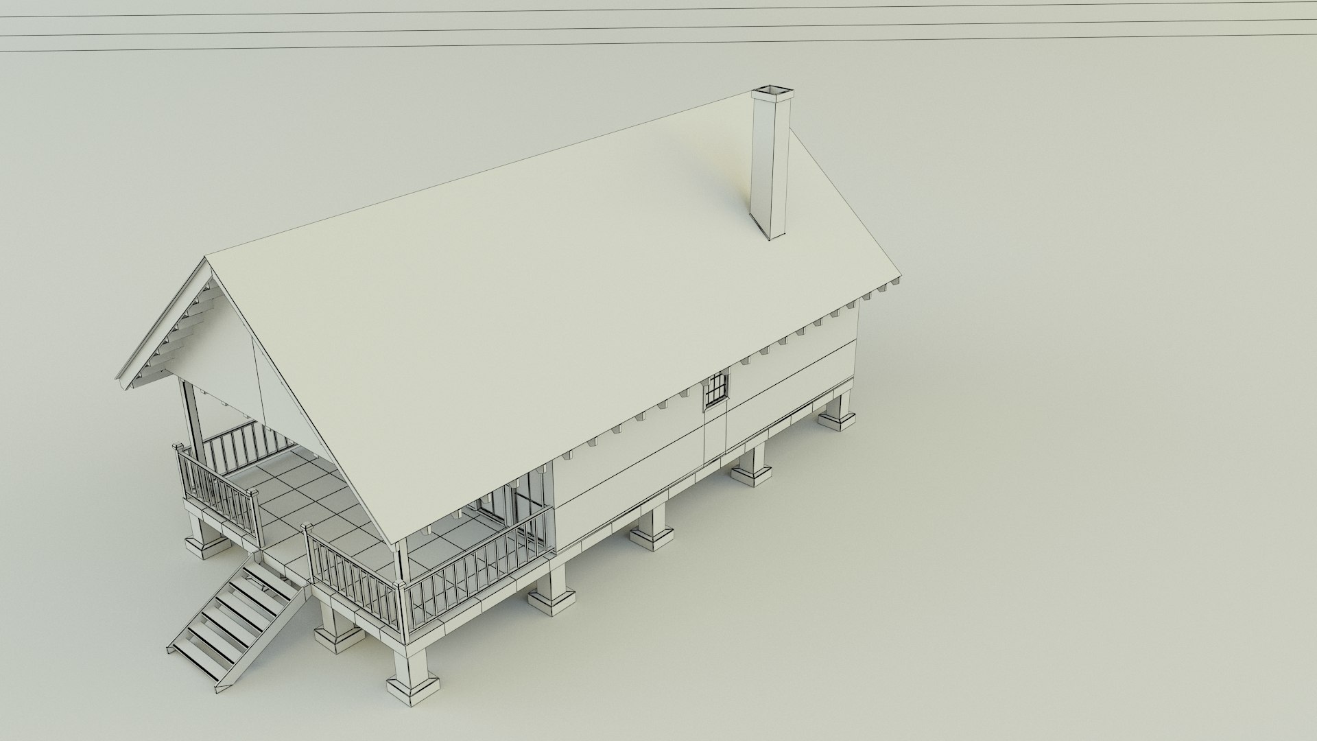 3D Guest House Model Model - TurboSquid 2306989