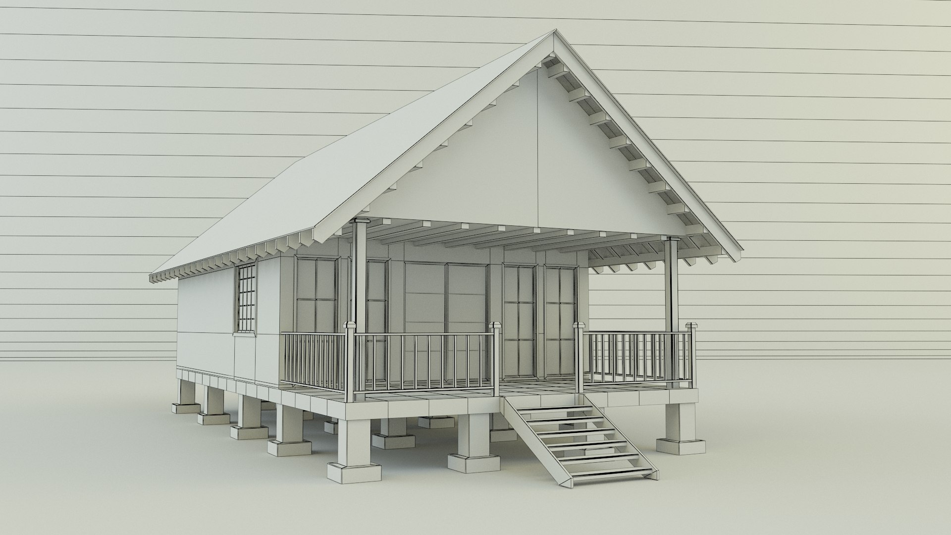 3D Guest House Model Model - TurboSquid 2306989
