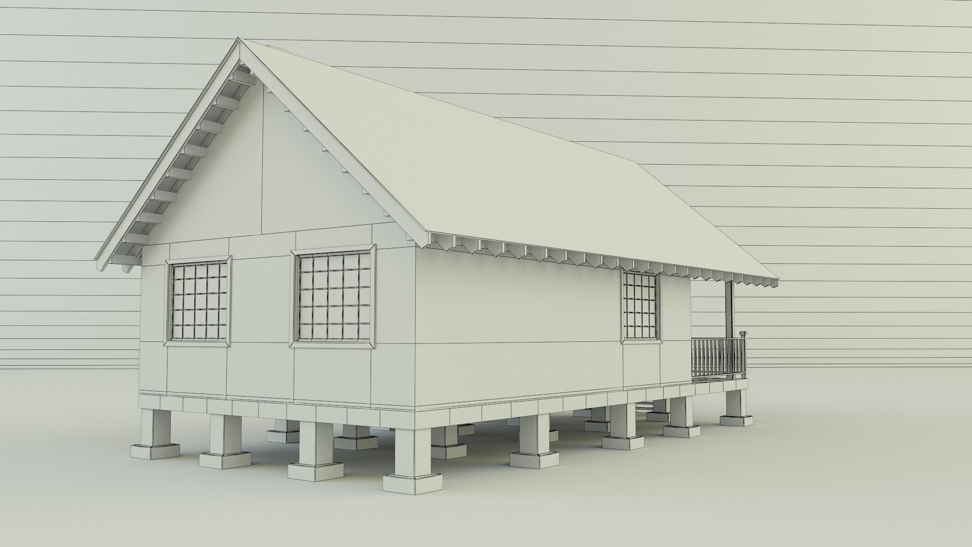 3D Guest House Model Model - TurboSquid 2306989