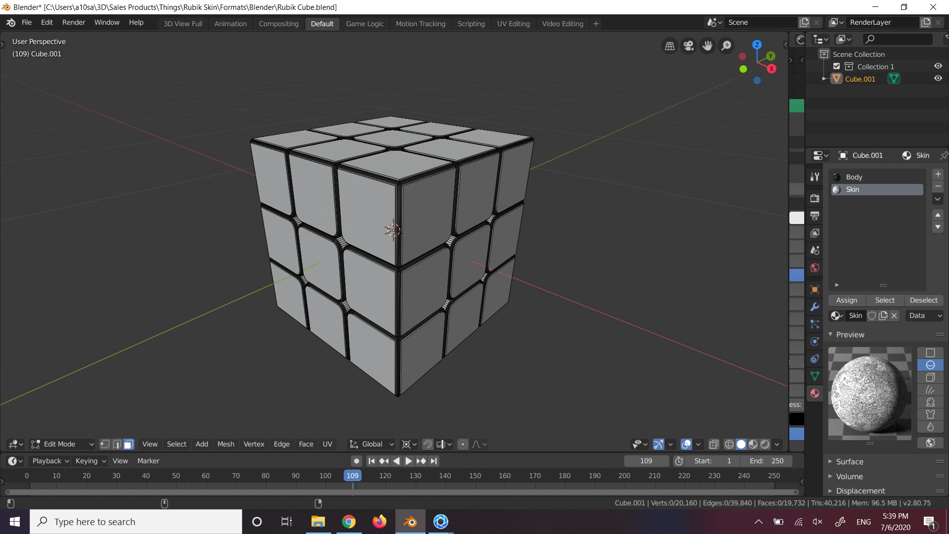 Cube dbrand robot skin 3D - TurboSquid 1587120