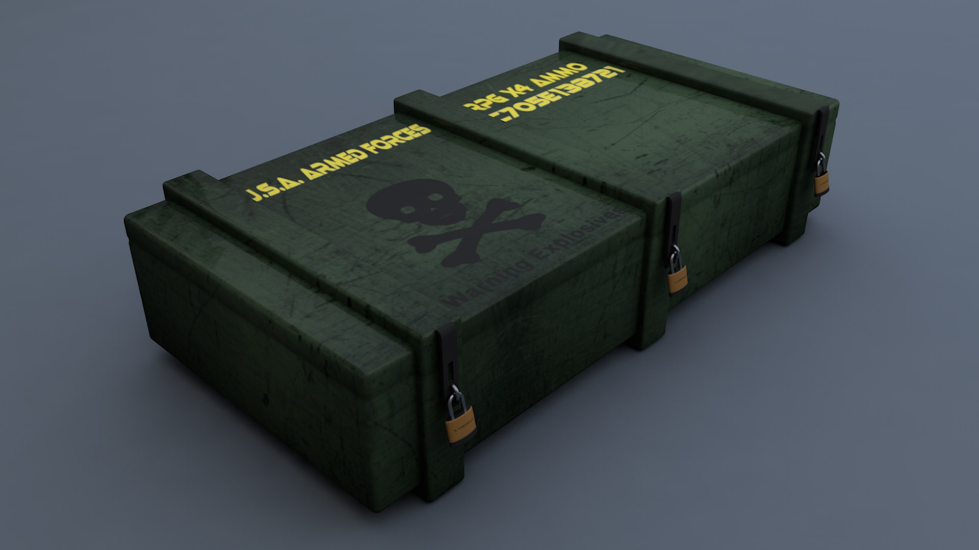 3D модель RPG Ammo Case - TurboSquid 1143104