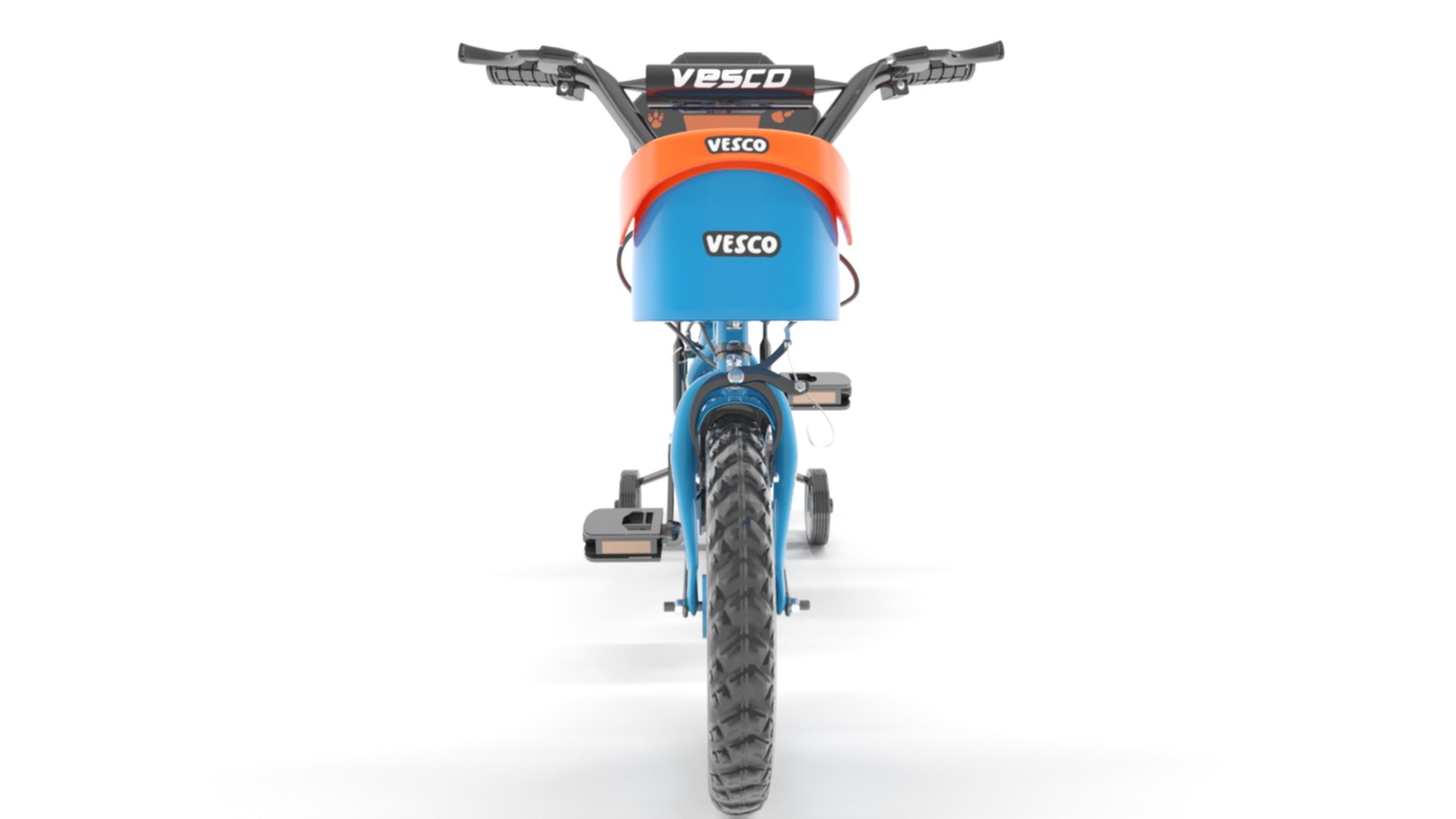 VESCO Kiddo Cycle 14-T Kids Sports Bicycle Training Wheels 3D Model ...
