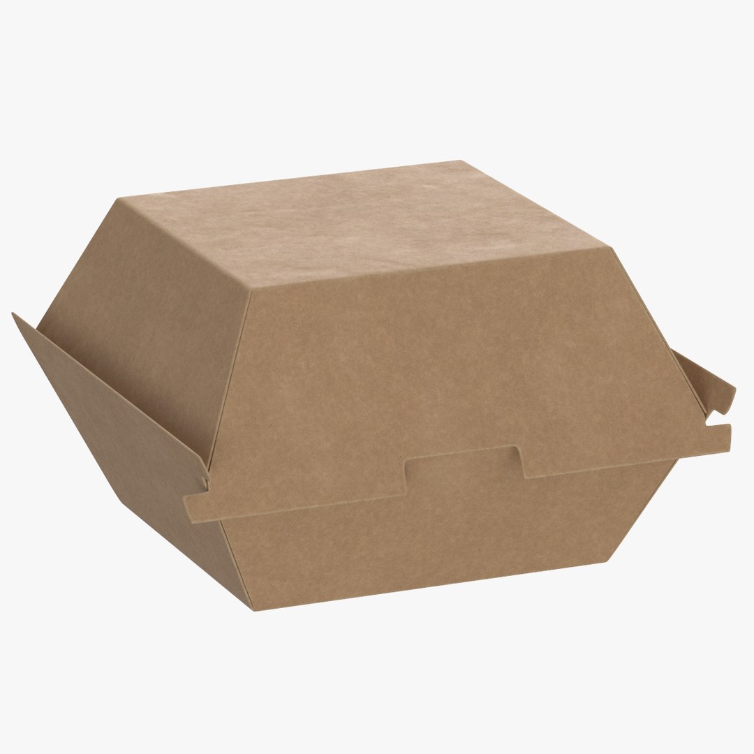 Food Delivery Paper Boxes 3D Model - TurboSquid 1505569