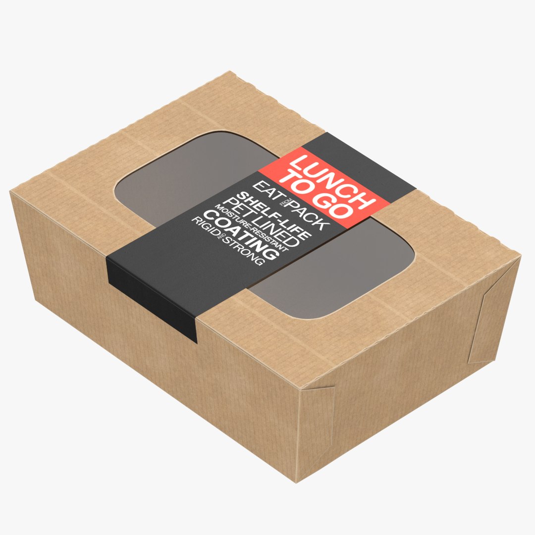 Food Delivery Paper Boxes 3D Model - TurboSquid 1505569
