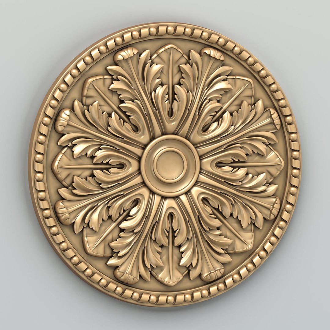 3D Rosette Cnc Intagli3d - TurboSquid 1283953