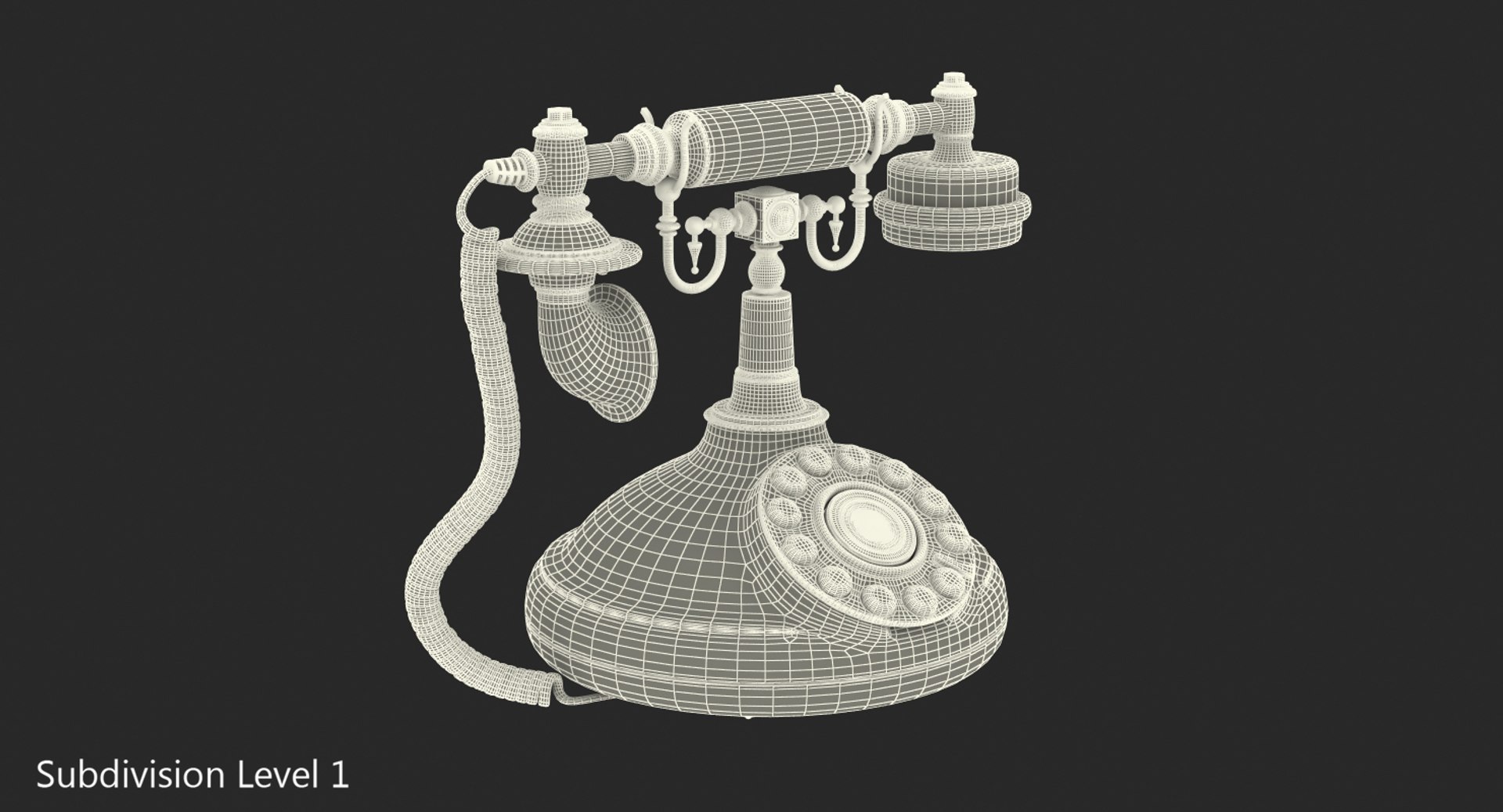 Old Telephone Rotary Dial 3D Model - TurboSquid 1379993
