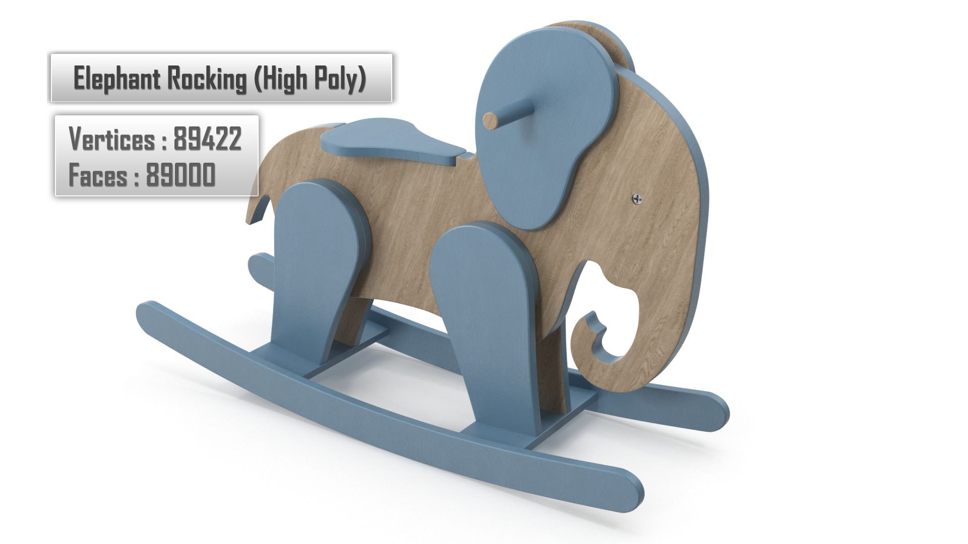 Wooden Elephant Rocking Horse 3D Model - TurboSquid 1438555