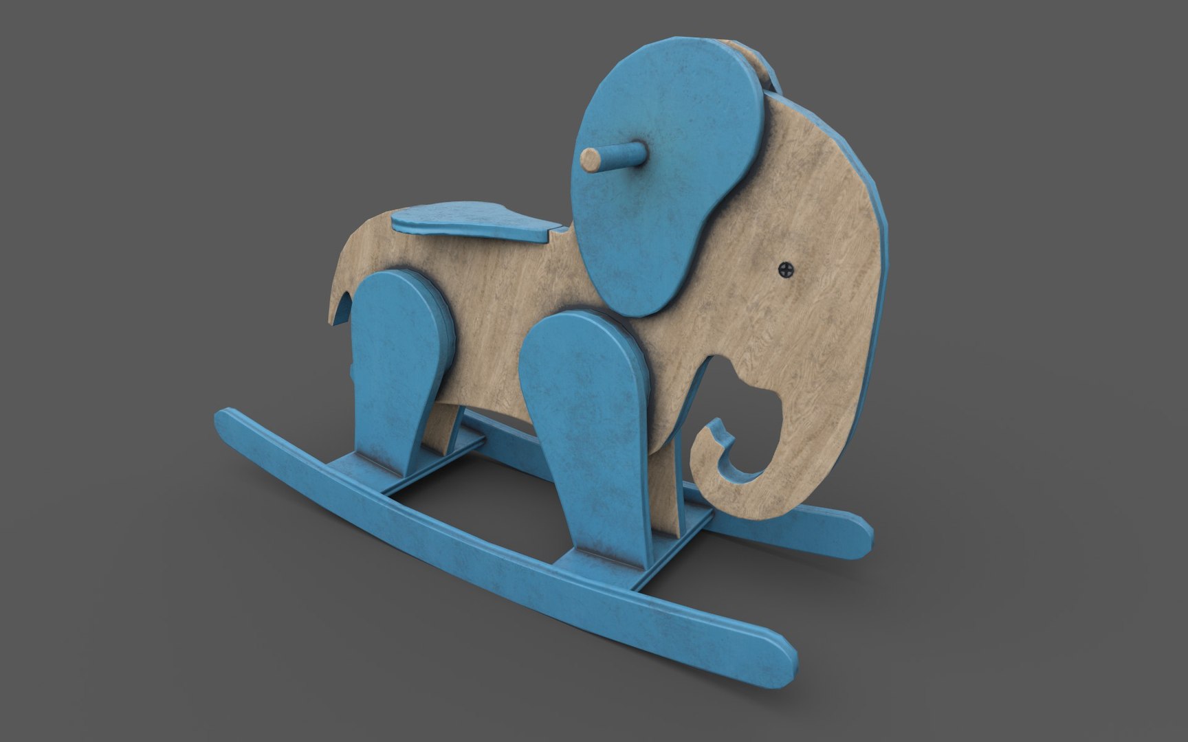 Wooden Elephant Rocking Horse 3D Model - TurboSquid 1438555