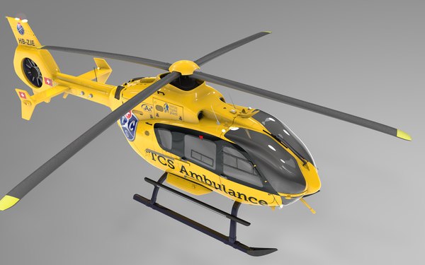유로콥터 EC-135 TCS 구급차 L1996 3D 모델 - TurboSquid 2072732