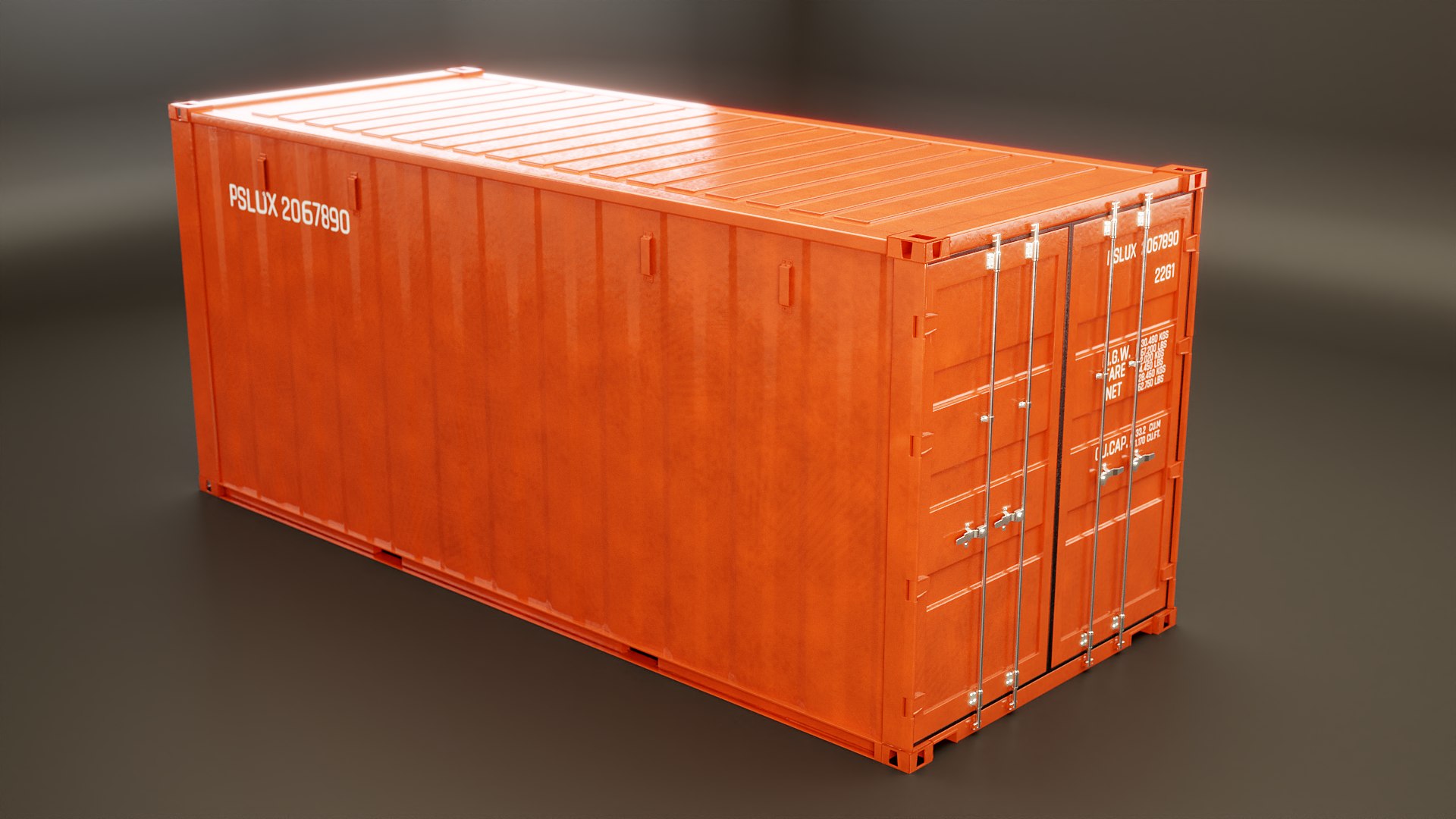 Intermodal Shipping Container 20-foot-long 3D Model - TurboSquid 2274924