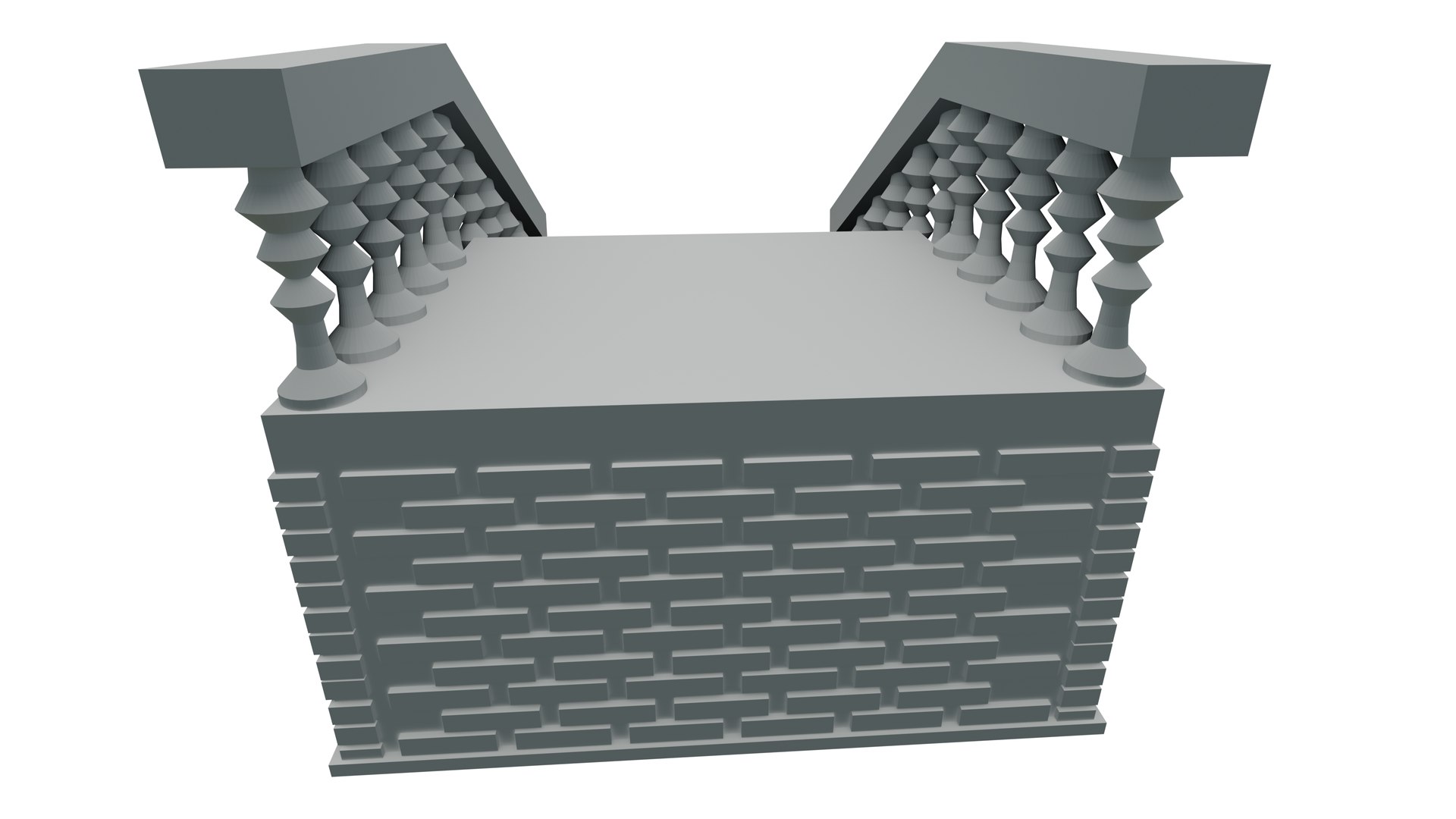 3D Brick Staircase Model 3D - TurboSquid 2388049