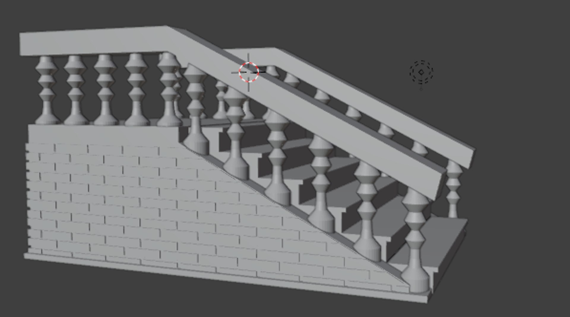 3D Brick Staircase Model 3D - TurboSquid 2388049