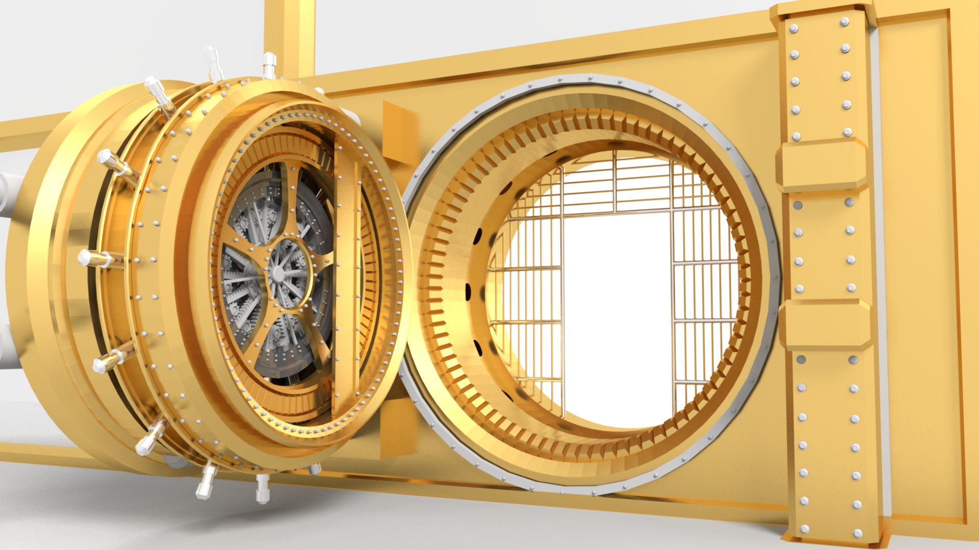 3d Bank Vault Model