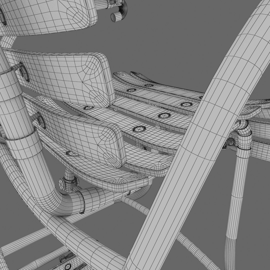 3d Realistic Chairs Sets Model