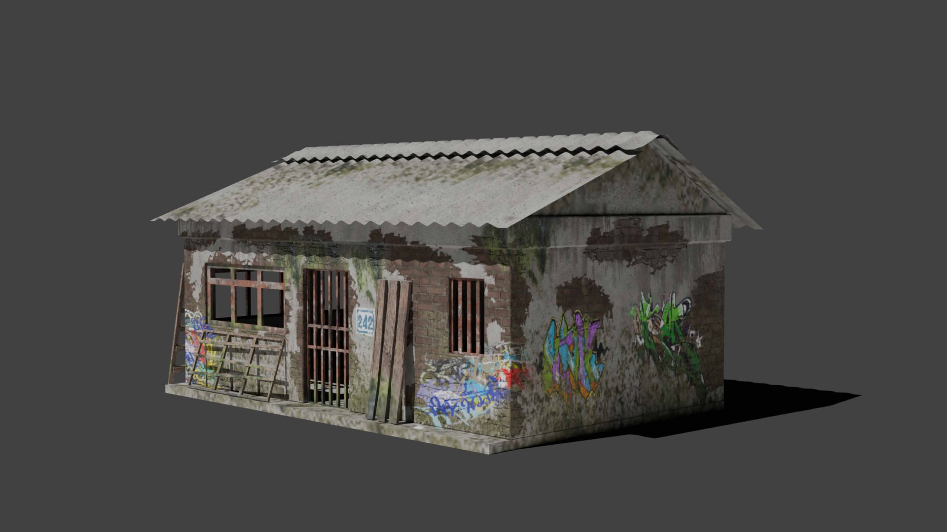 3D House Street - TurboSquid 2411647
