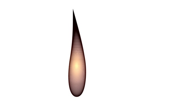 flame realistic candle 3d model