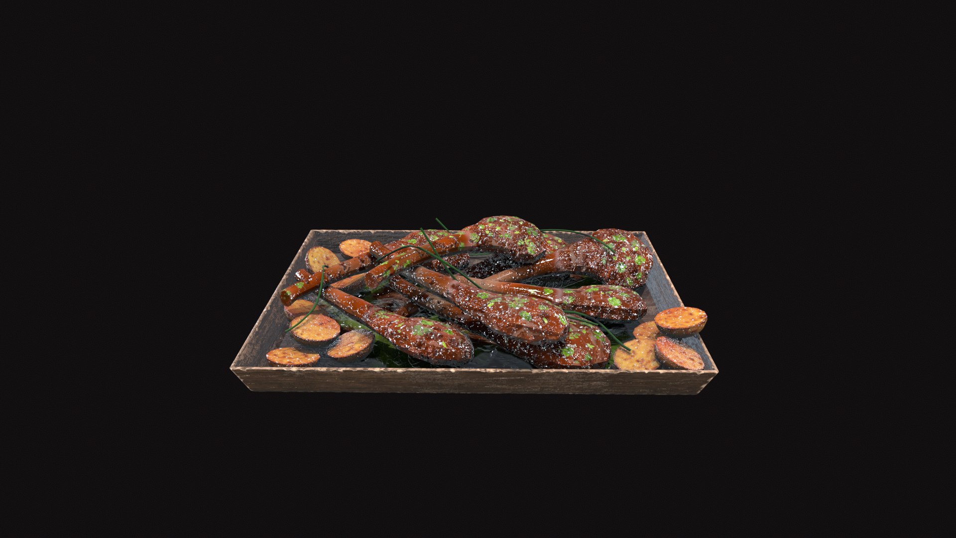 3D Medieval Lamb Chop - TurboSquid 2323061