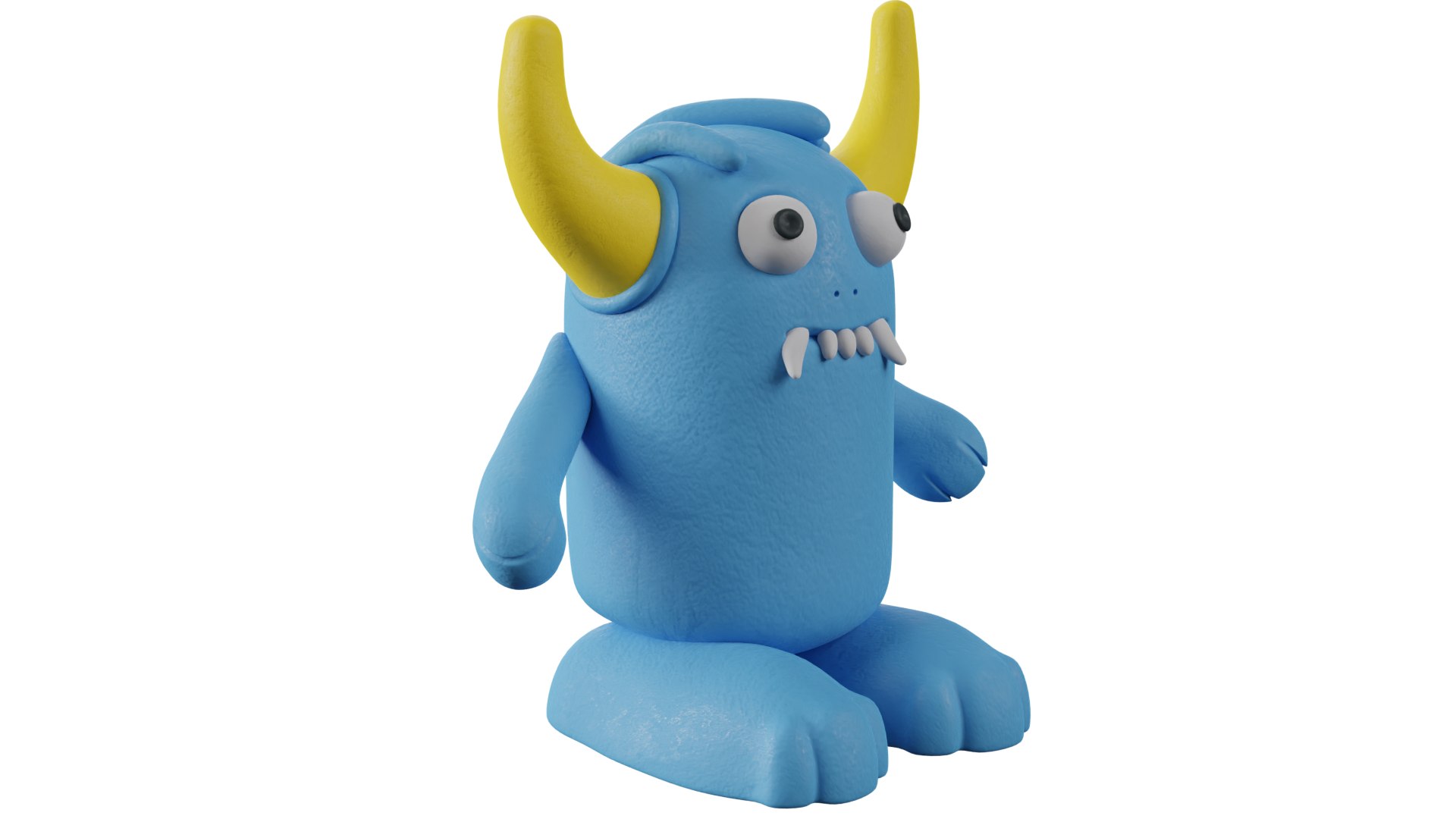 3D Clay Monster - TurboSquid 2265089