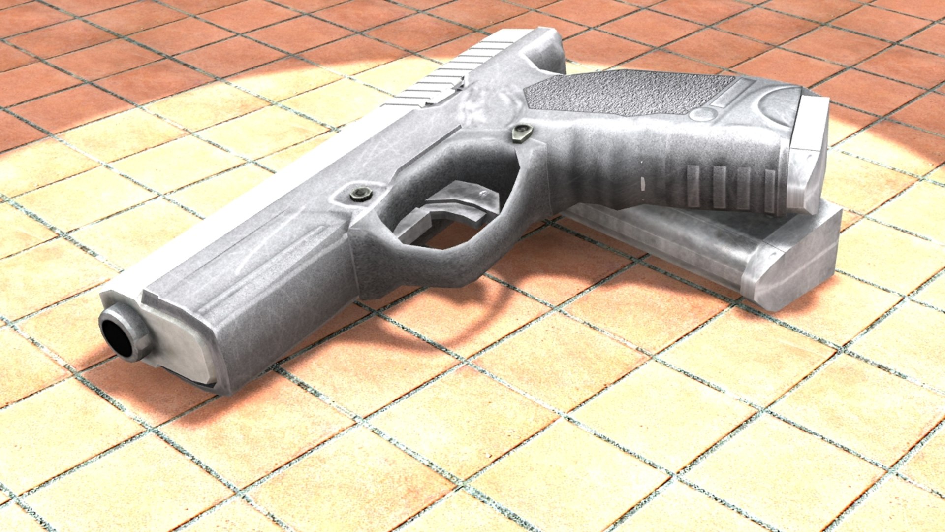 Low-poly Pistol Steyr M-a1 Max