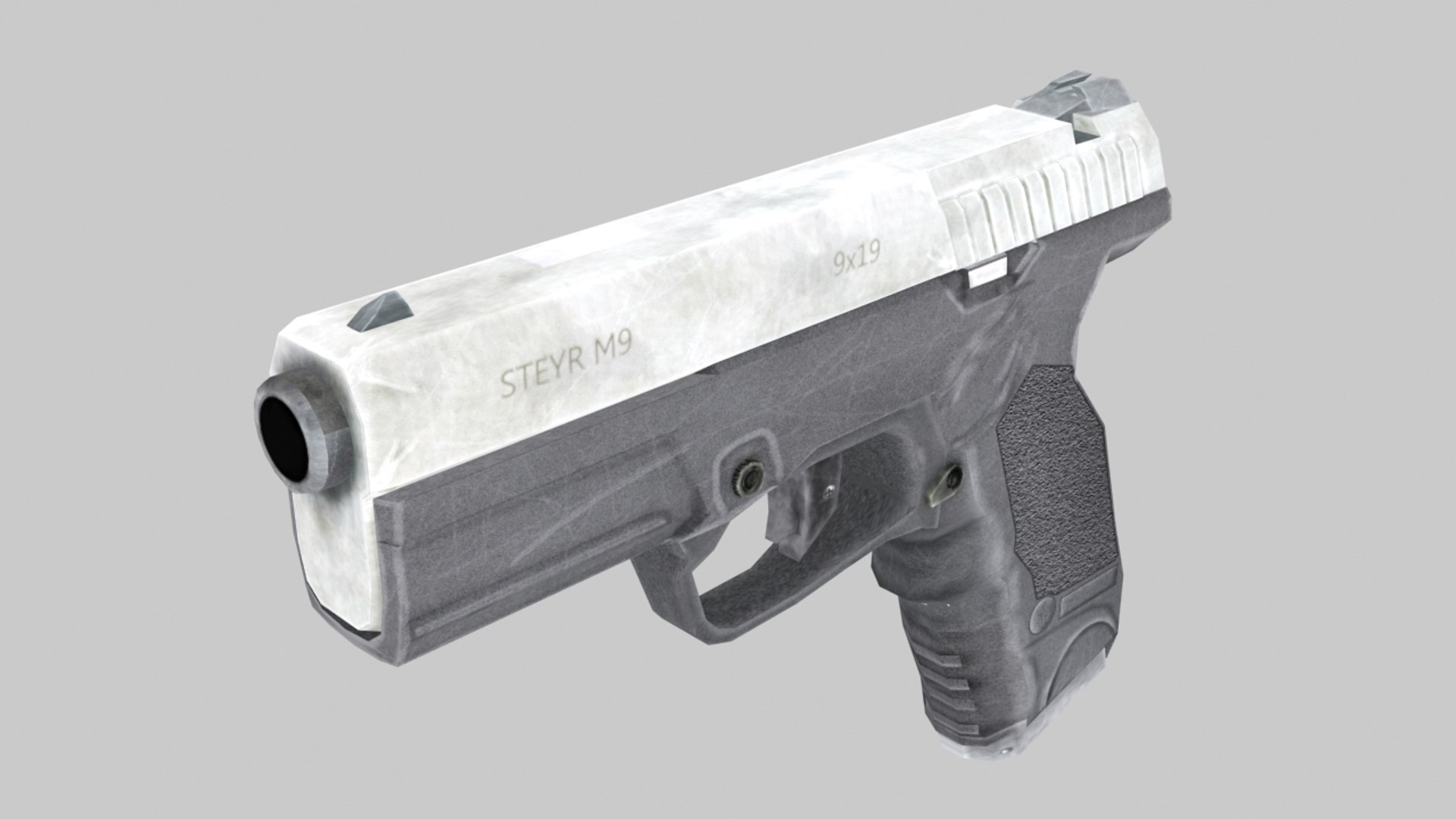 Low-poly Pistol Steyr M-a1 Max