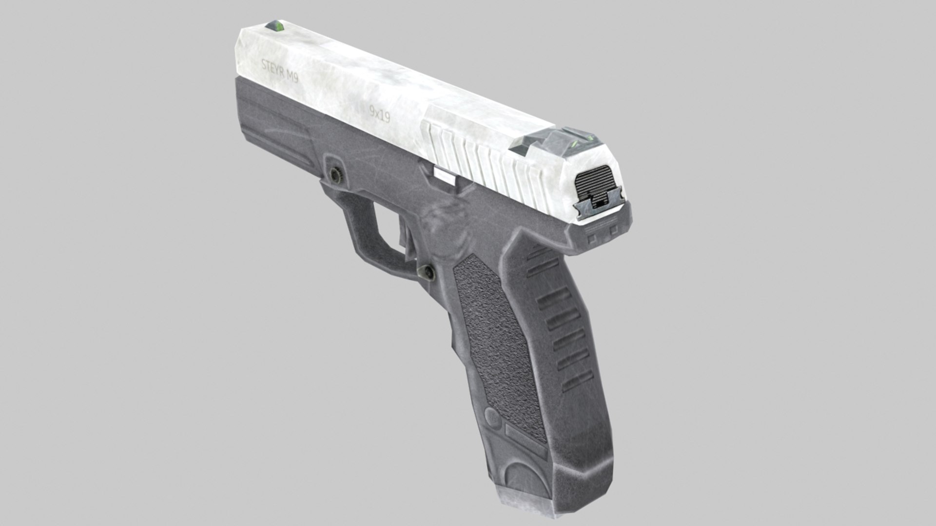 Low-poly Pistol Steyr M-a1 Max