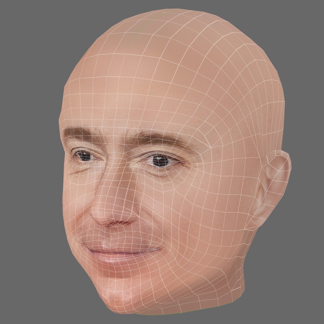 Jeff Bezos Head - Low Poly Head For Game 3D Model - TurboSquid 2213817