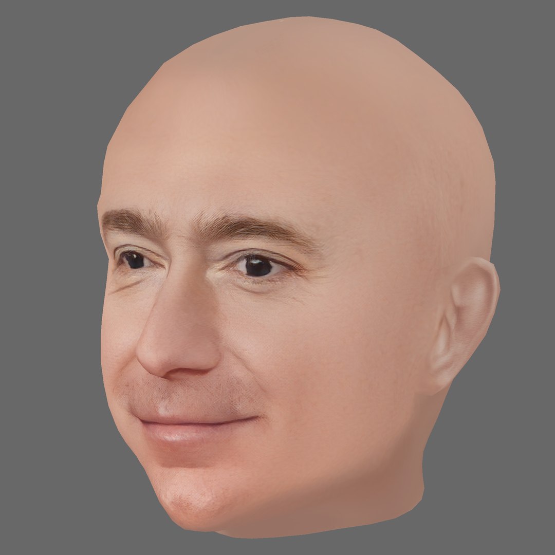 Jeff Bezos Head - Low Poly Head For Game 3D Model - TurboSquid 2213817