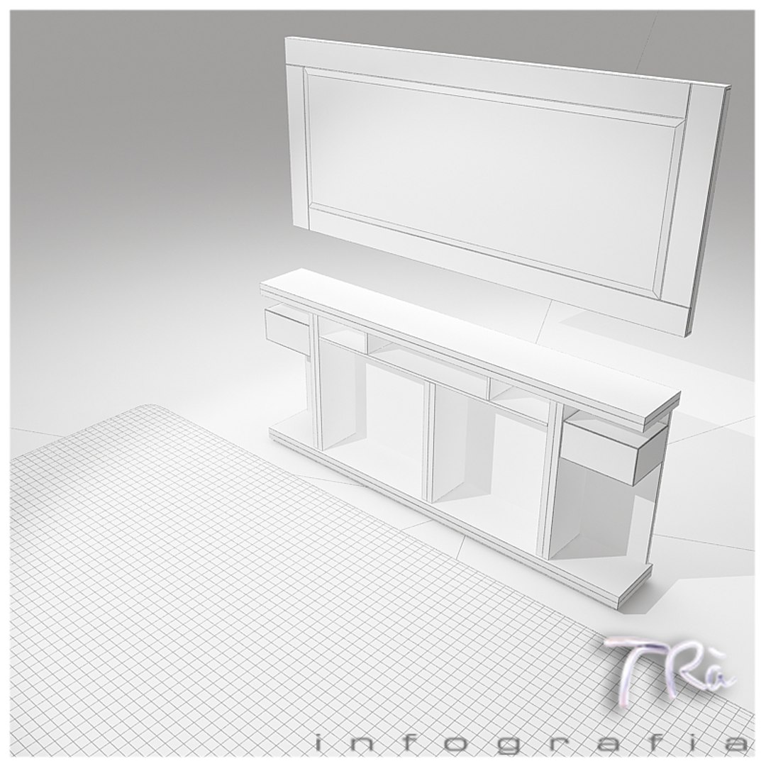 Foyer Room Table 3d Model