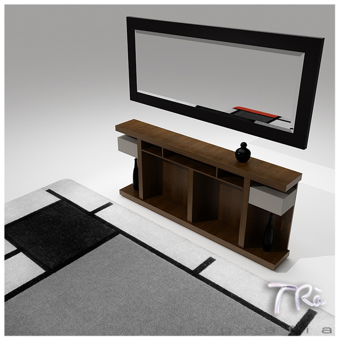 Foyer Room Table 3d Model