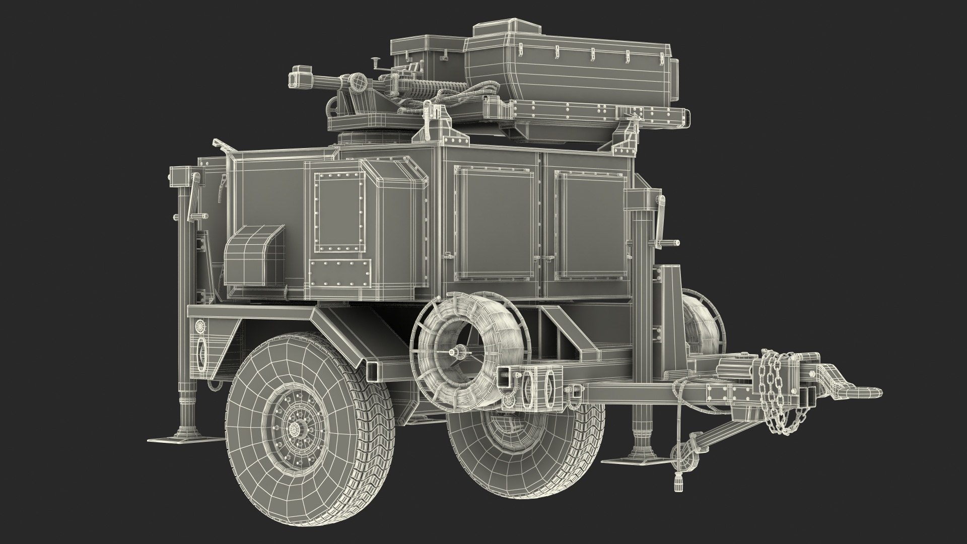 3D Model MPQ-64 Sentinel Radar Green Camo Rigged - TurboSquid 1930119