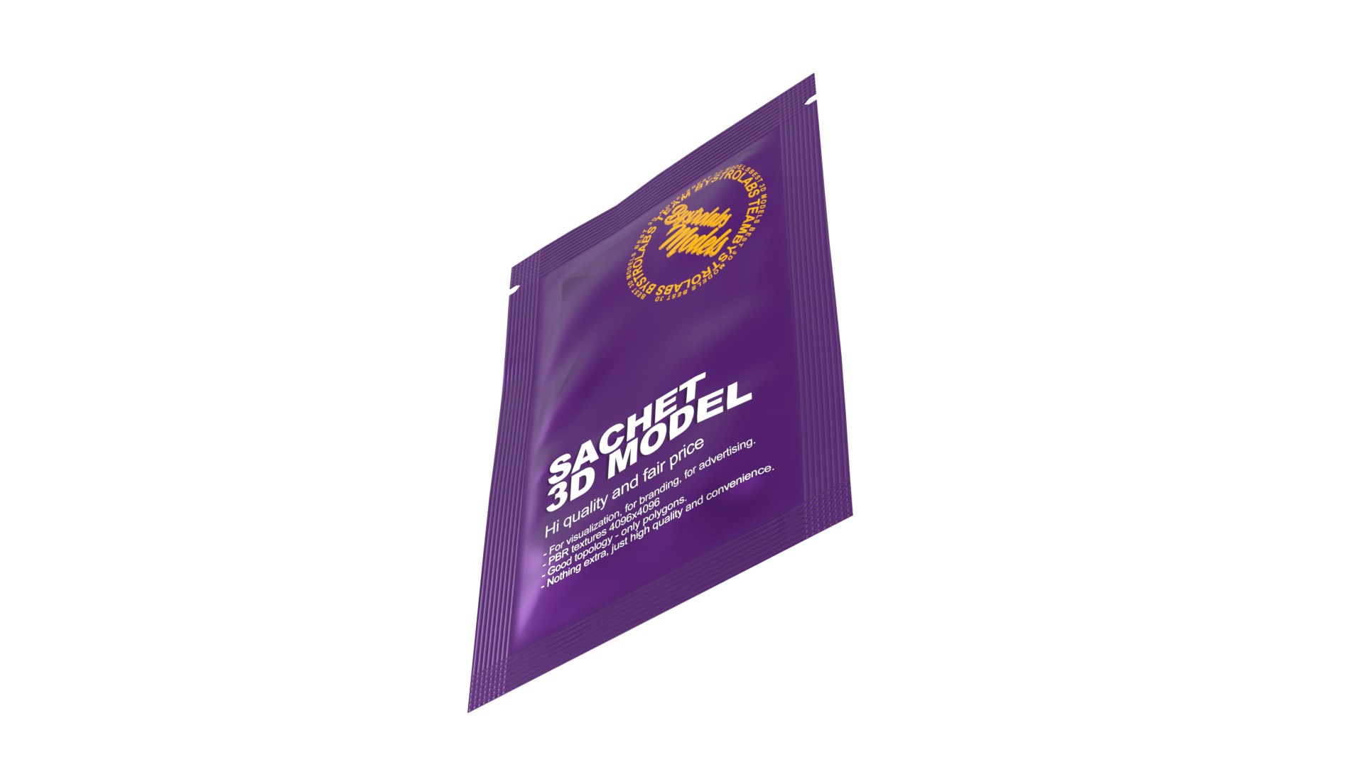 Food Sachet Model - TurboSquid 2378907