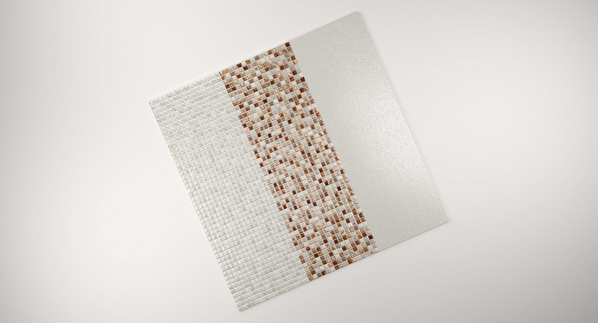 3d tile wall glass beige model