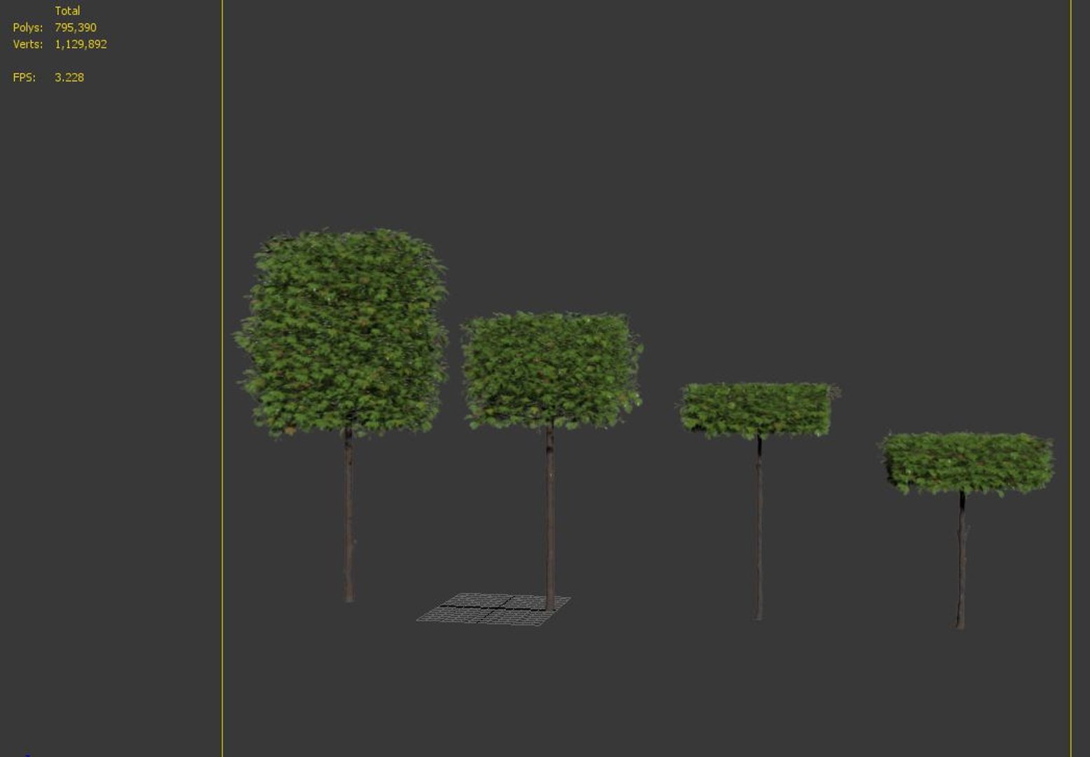 Boxhead Trees Set 3D - TurboSquid 1933058
