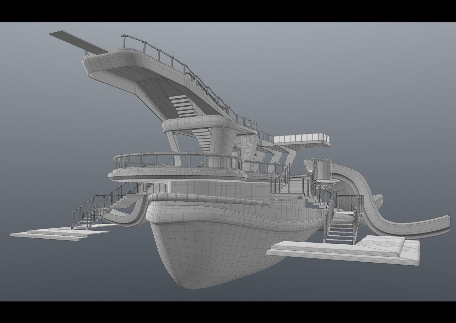 3D Aqua Ship - TurboSquid 1454669