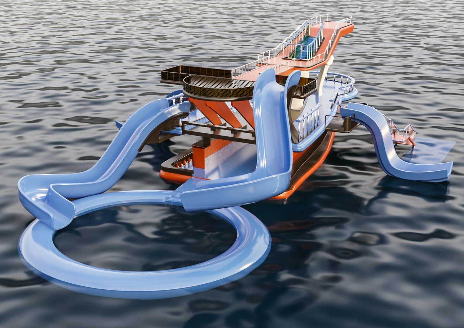 3D Aqua Ship - TurboSquid 1454669