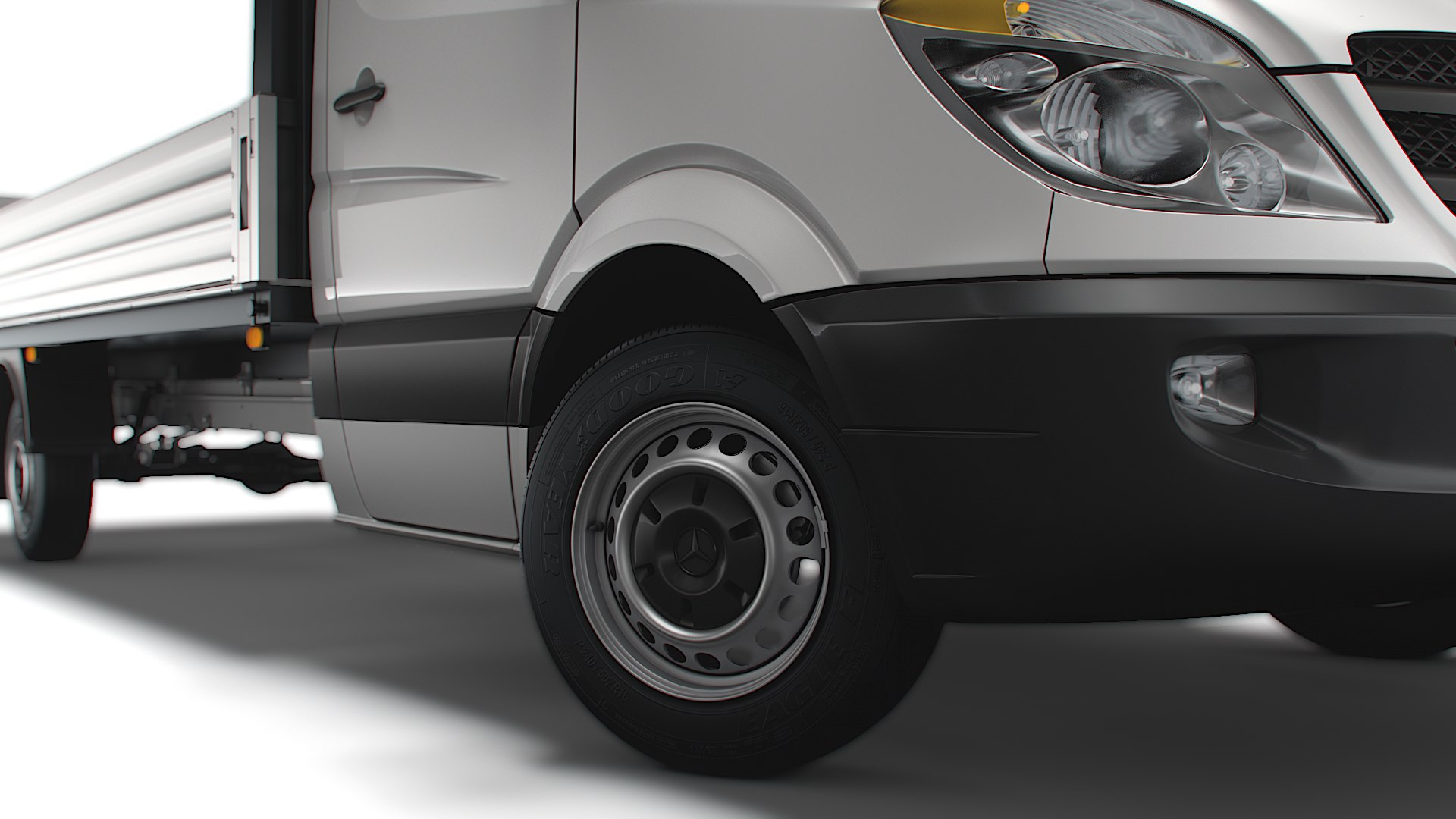 Mercedes Benz Sprinter Dropside Tail Lift 2018 Model - TurboSquid 2060851