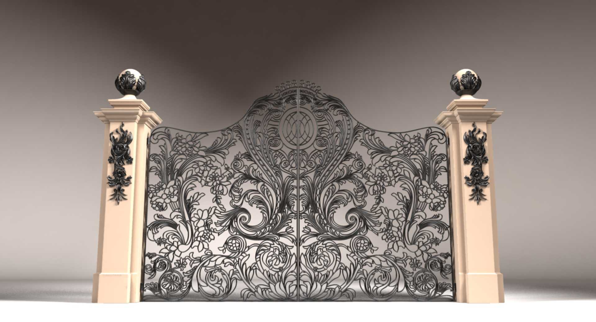 Gate Column 3D Model - TurboSquid 1266406