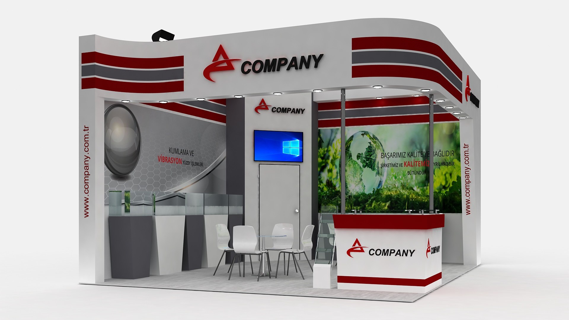 Exhibition Stand 5X6 3D Model - TurboSquid 2110127