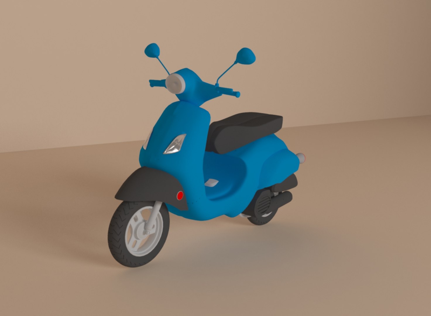 Vespa Motor Cycle Scooter Model - TurboSquid 1190786