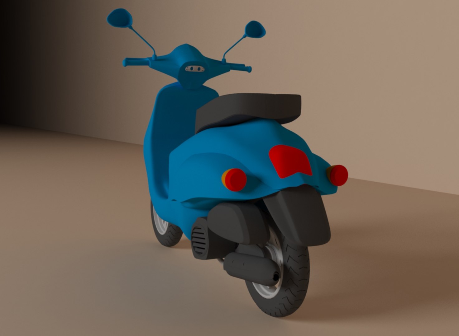 Vespa Motor Cycle Scooter Model - TurboSquid 1190786