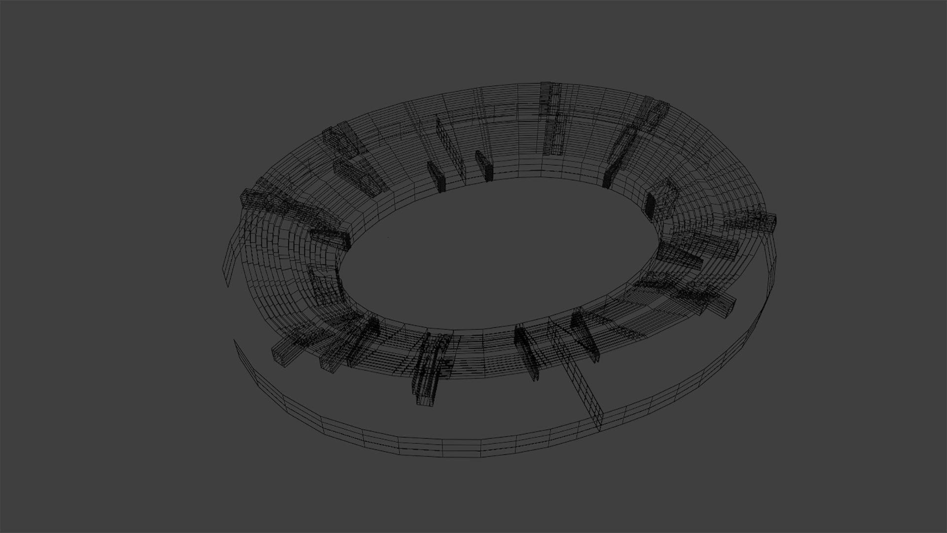 3D Model Roman Amphitheater - TurboSquid 2158382
