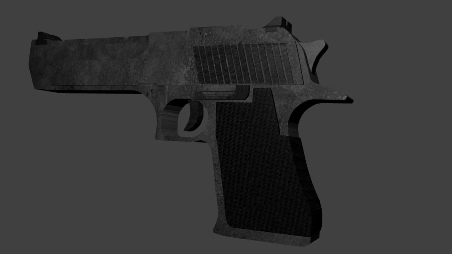 3d blend desert pistol