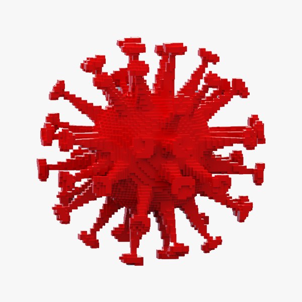 Voxel Red Virus 3D model - TurboSquid 1974242